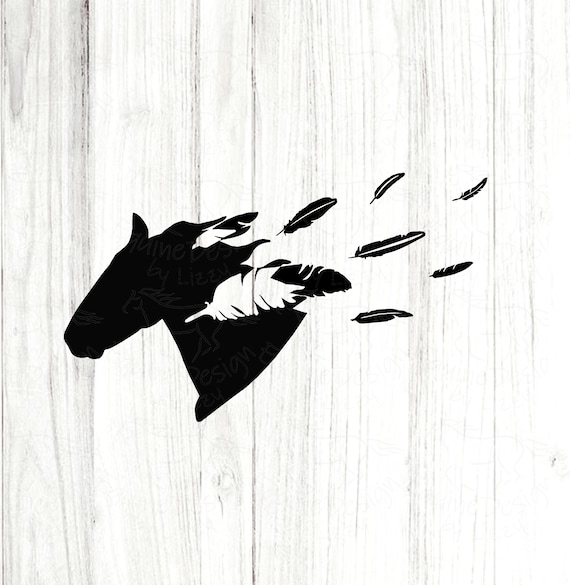 Running Horse Head Outline