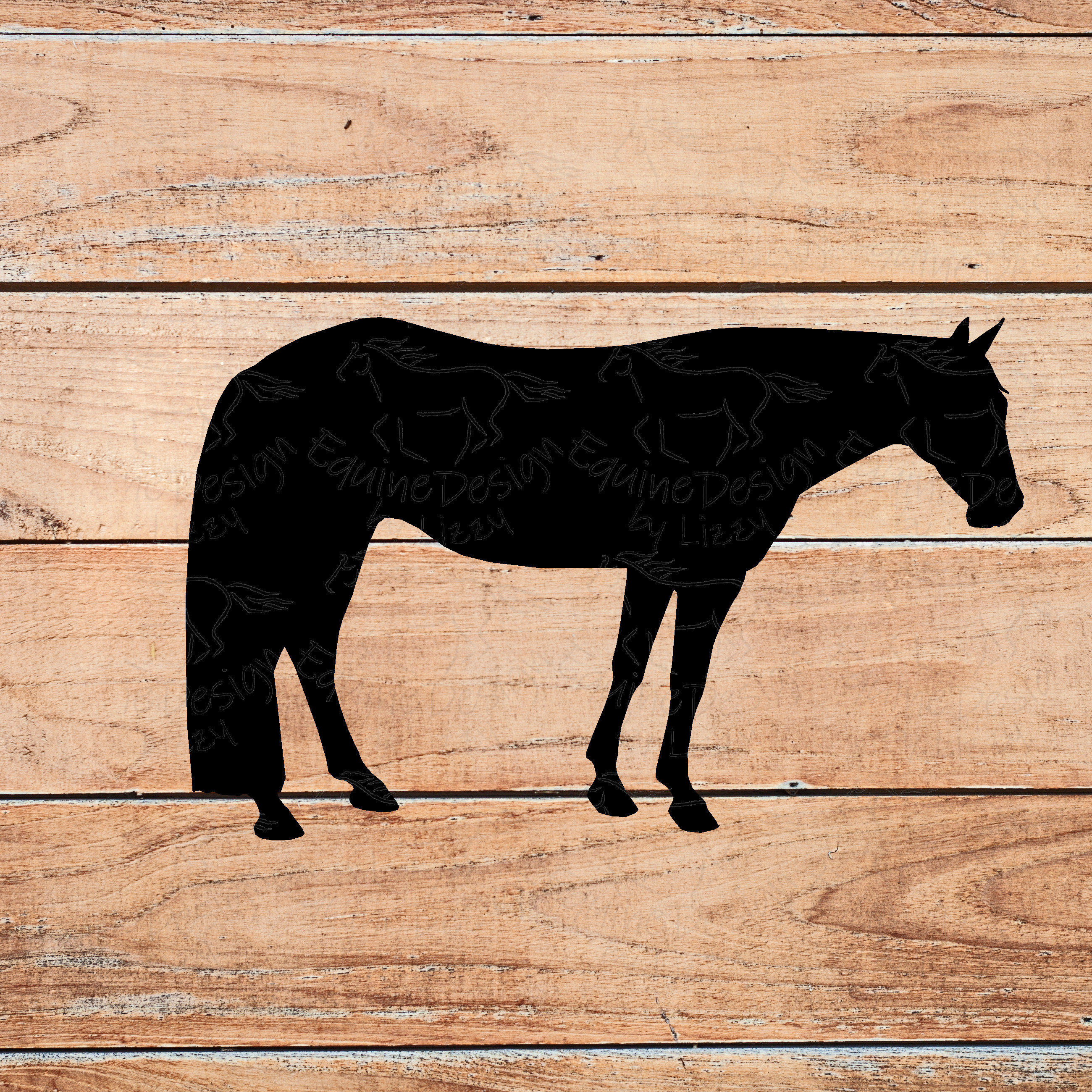 Quarter Horse Silhouette, Western Horse SVG, Horse Clipart, Vinyl Image ...