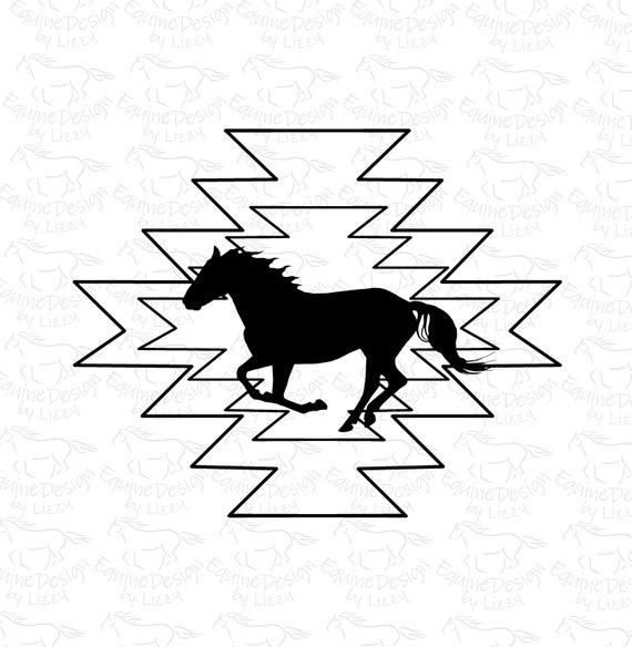 Western Horse Head Silhouette