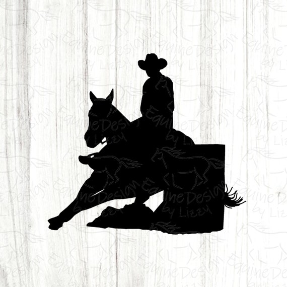 Barrel Racing SVG Horse Silhouette Cowgirl Clipart Vinyl | Etsy Ireland