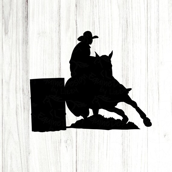 Barrel Racer Outline