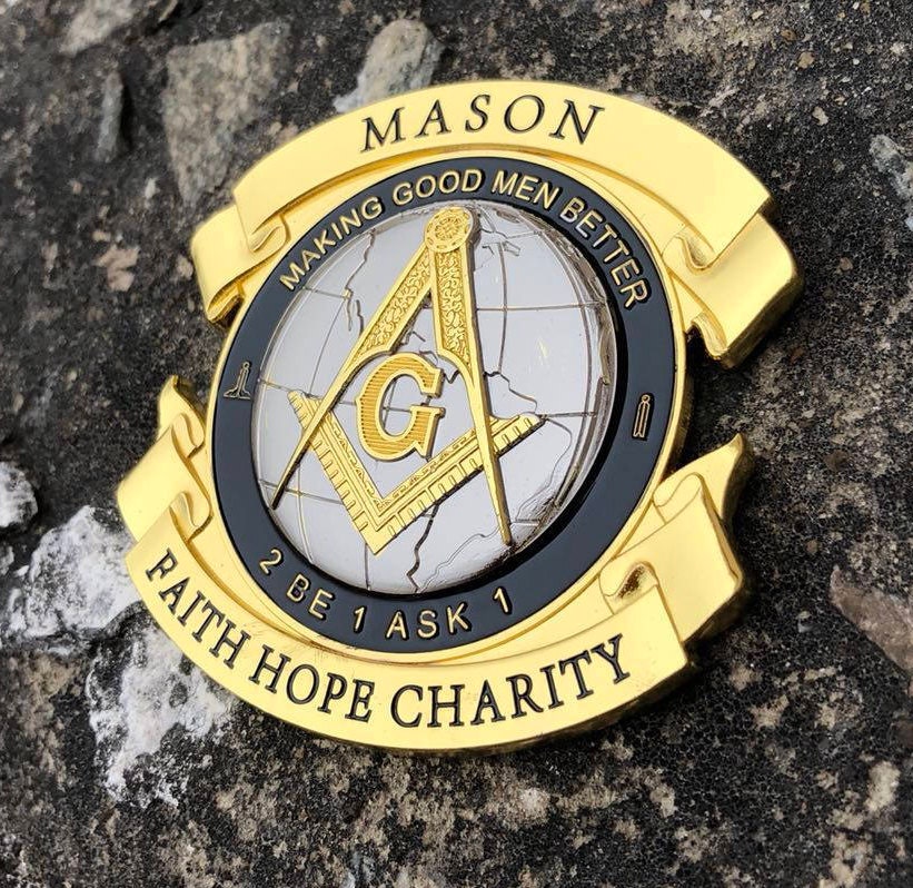 Masonic Challenge Coin - Etsy