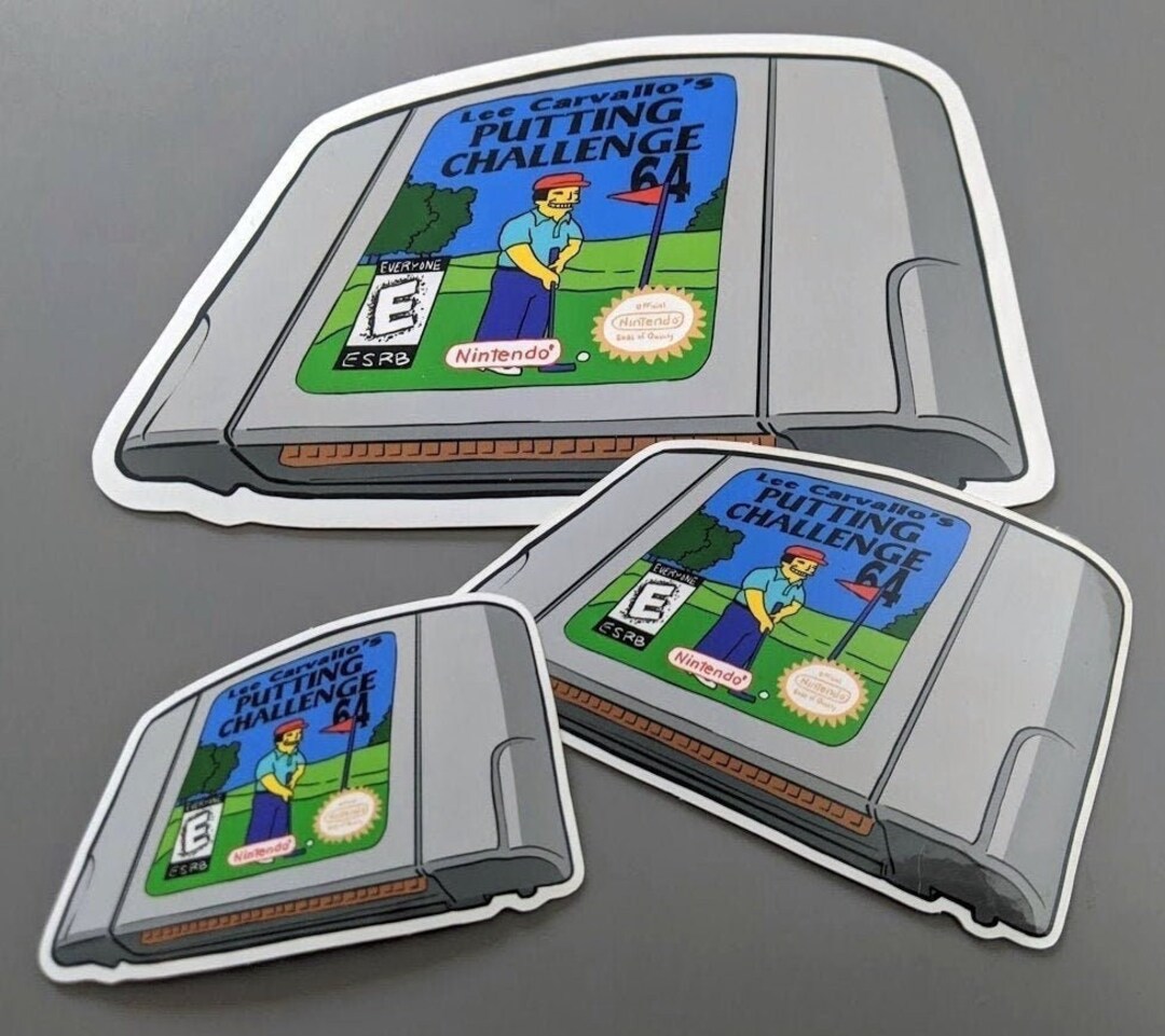 The Simpsons Lee Carvallo's Putting Challenge 64 Nintendo 64 Cartridge ...