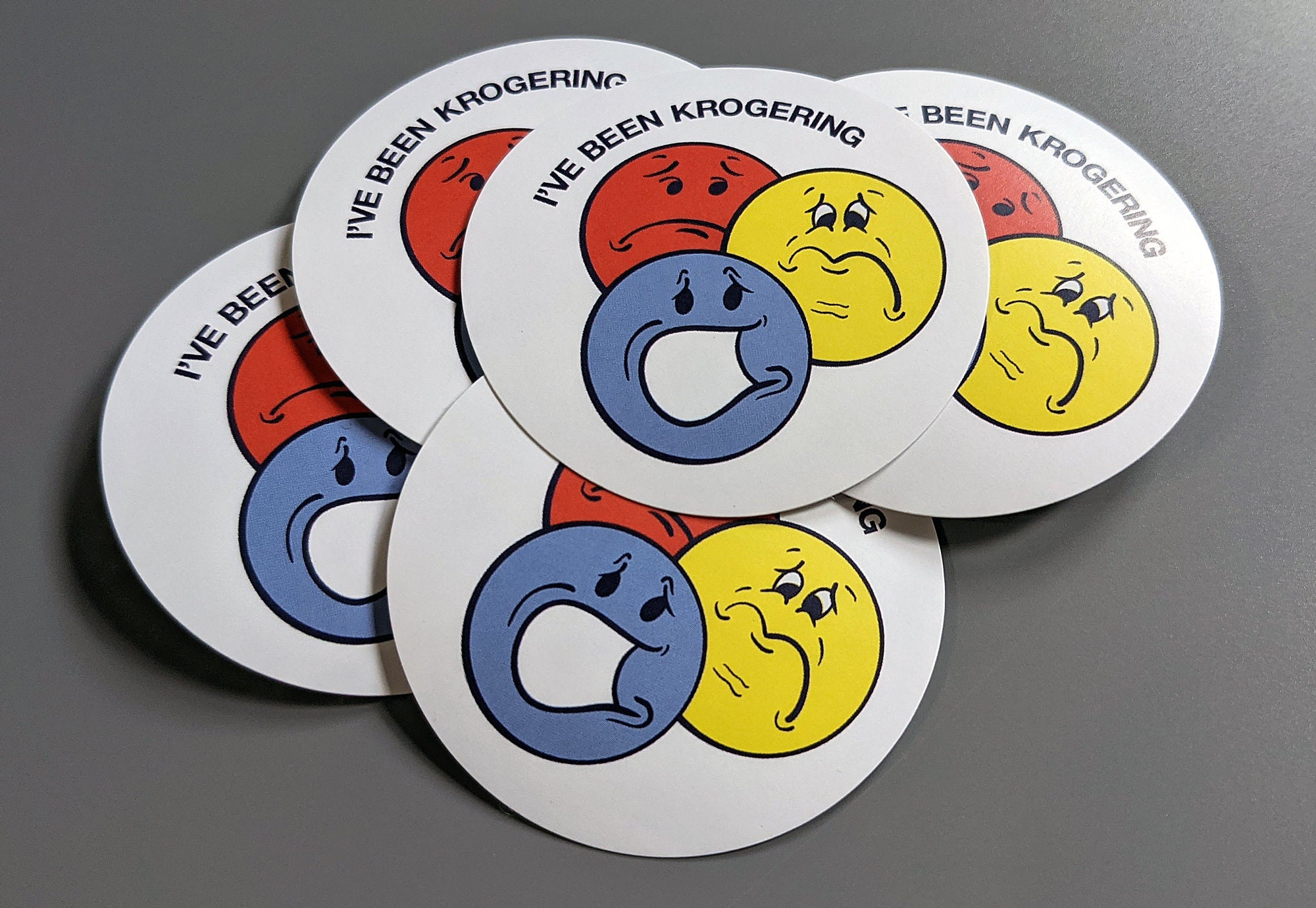 I've Been Krogering Unfortunately Stickers (pack of 5) - Etsy
