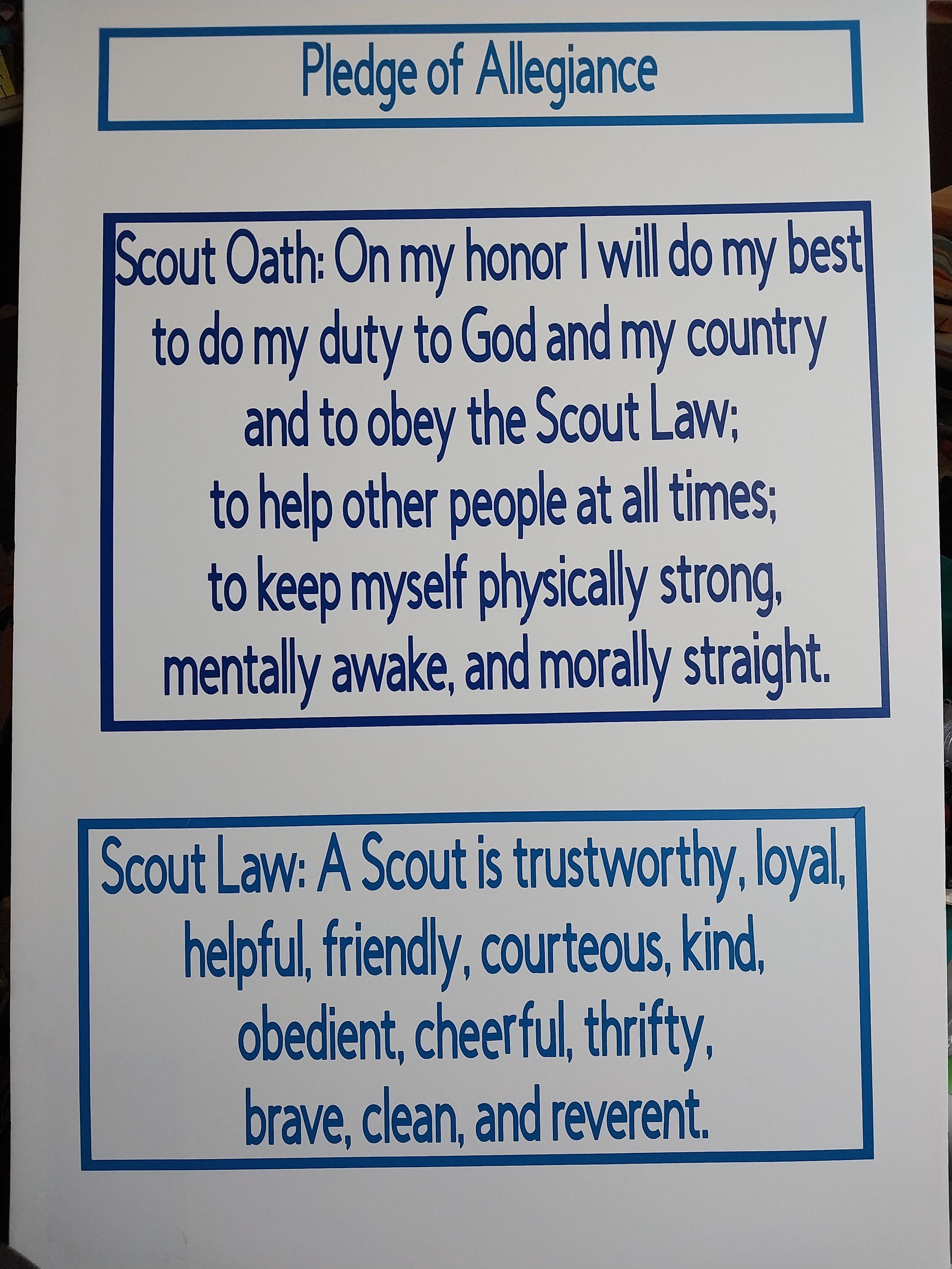 Boy Scout Oath and Law, Jpg, Png, Svg - Etsy