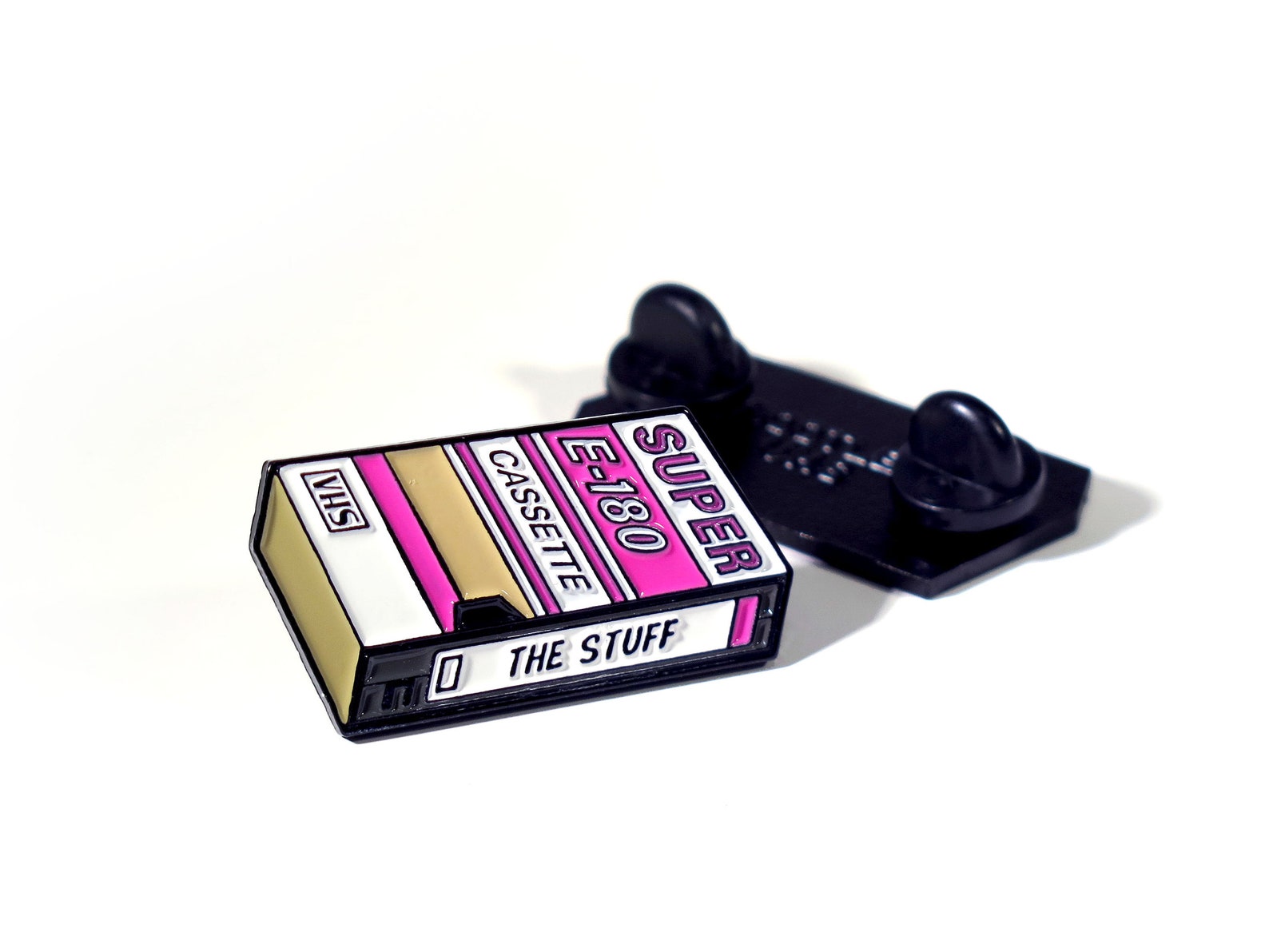 Enamel Pin - TV-REC VHS the Stuff - Etsy