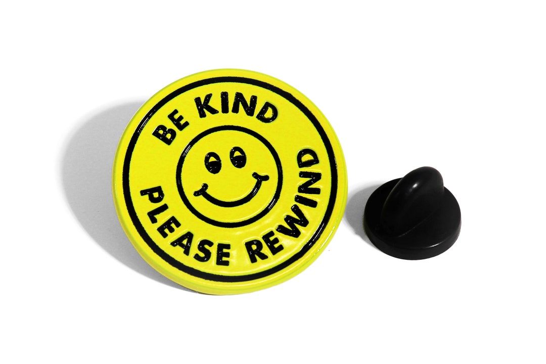 Be Kind Rewind VHS Pin - Classic Yellow - Etsy