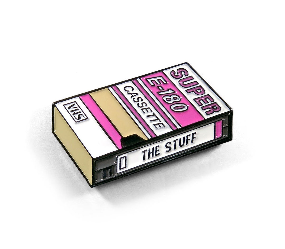 Enamel Pin - TV-REC VHS the Stuff - Etsy
