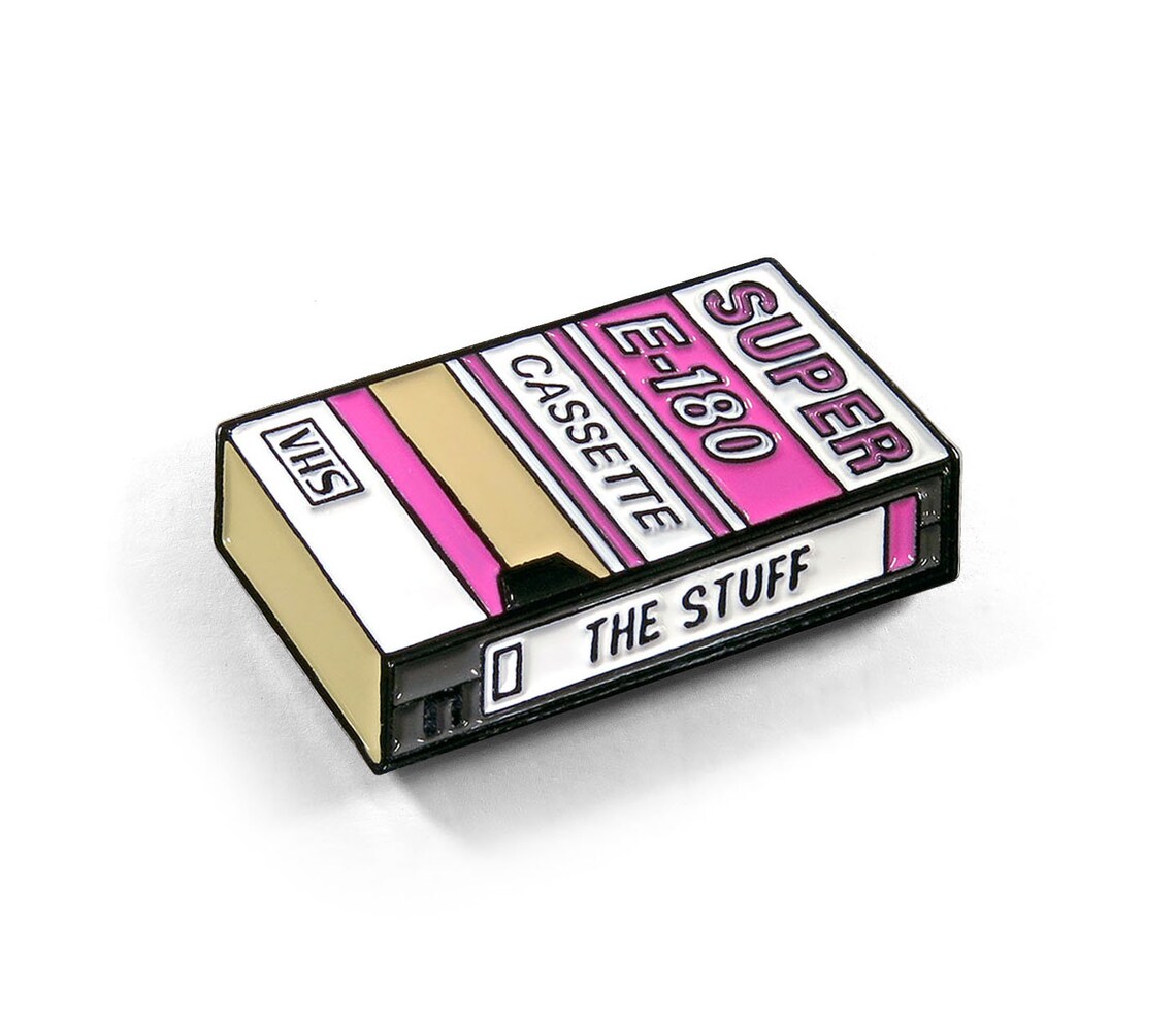 Enamel Pin - TV-REC VHS the Stuff - Etsy