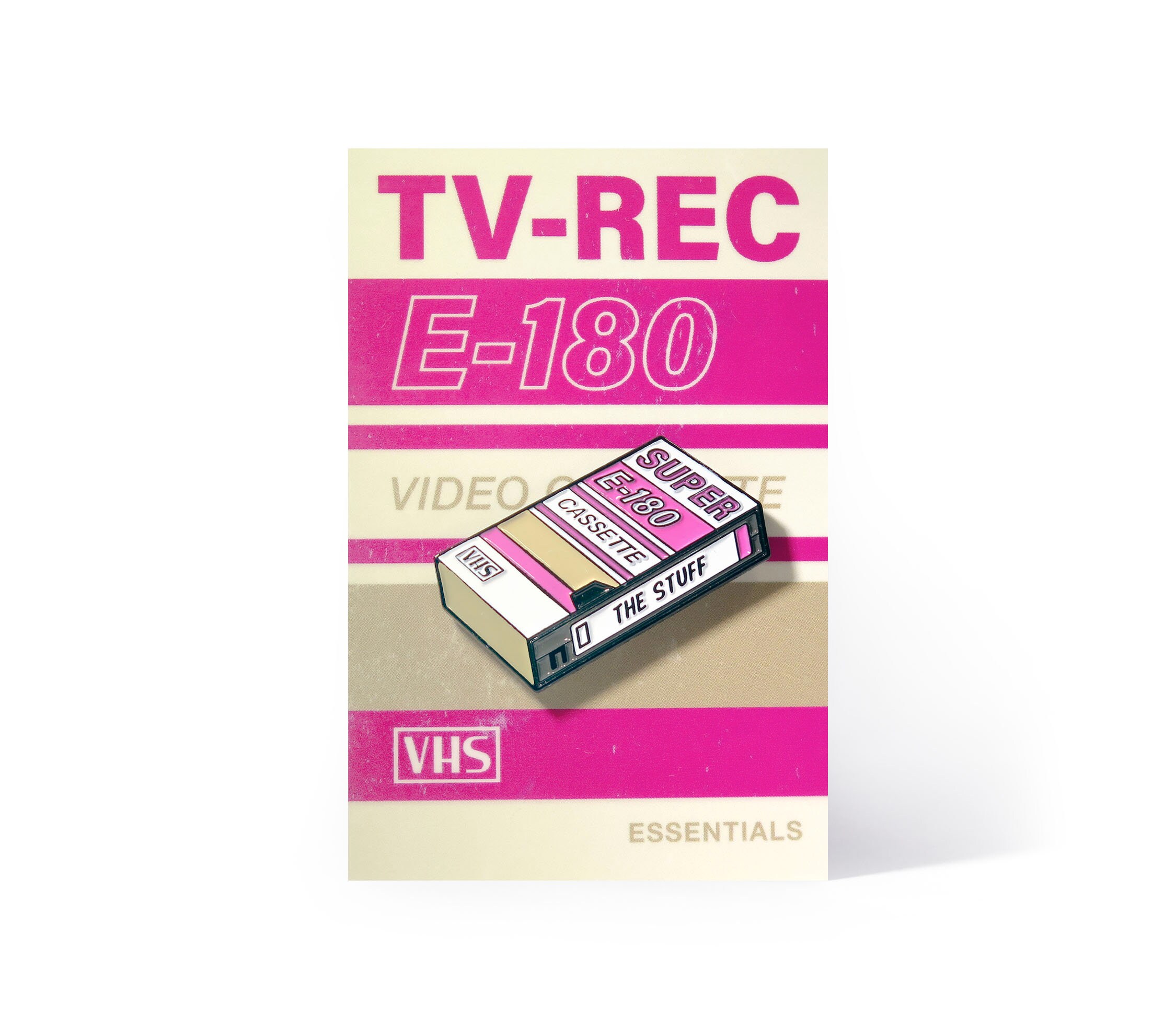 Enamel Pin - TV-REC VHS the Stuff - Etsy