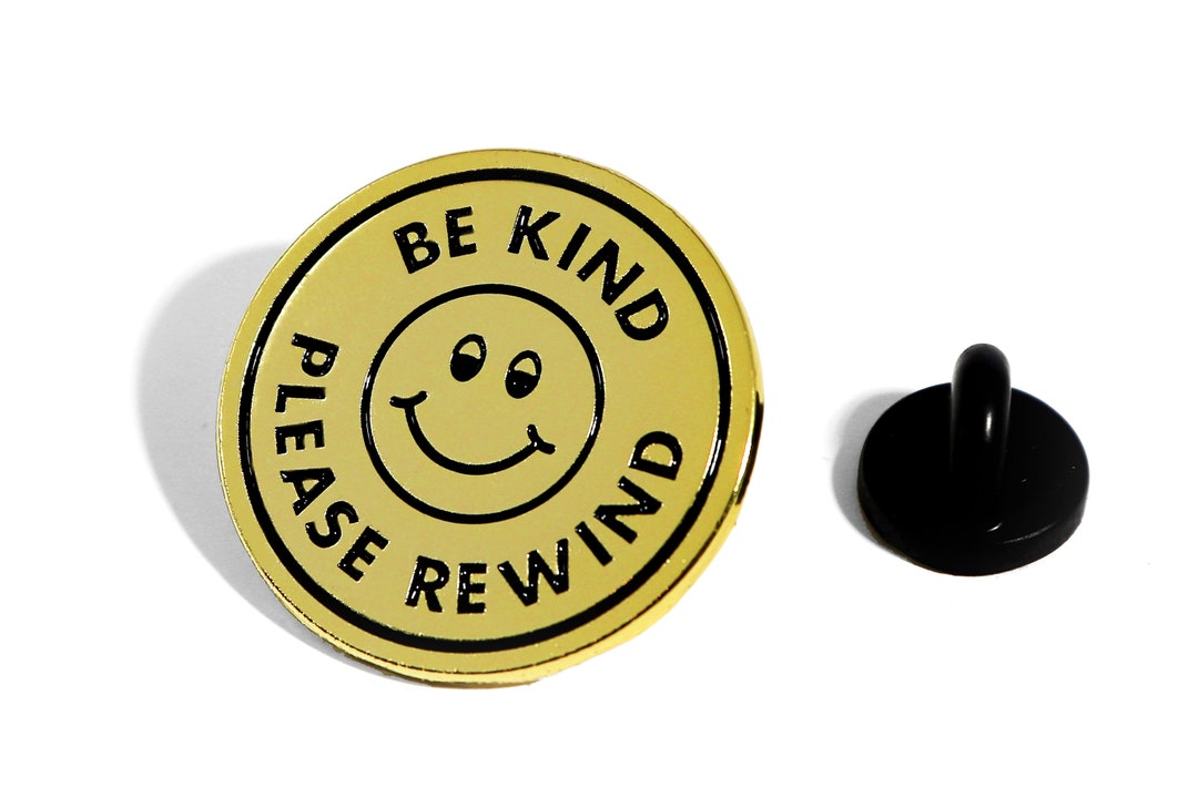 Be Kind Rewind VHS Pin - Gold - Etsy