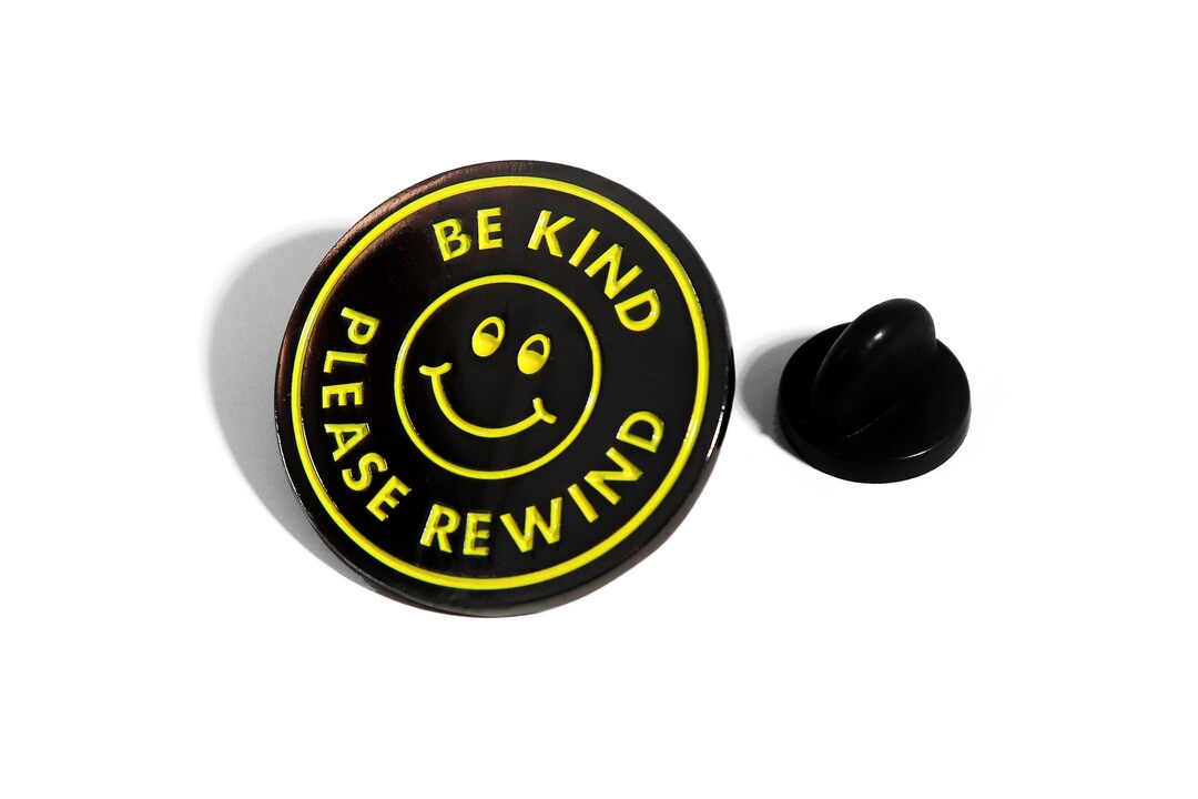 Be Kind Rewind VHS Pin Black - Etsy