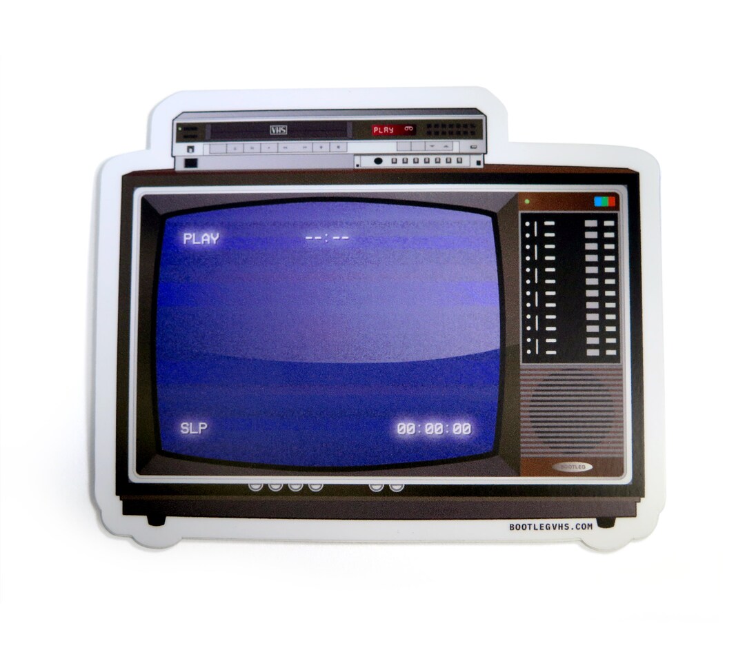 Sticker - 80's TV-VCR Combo Model 1 - Etsy