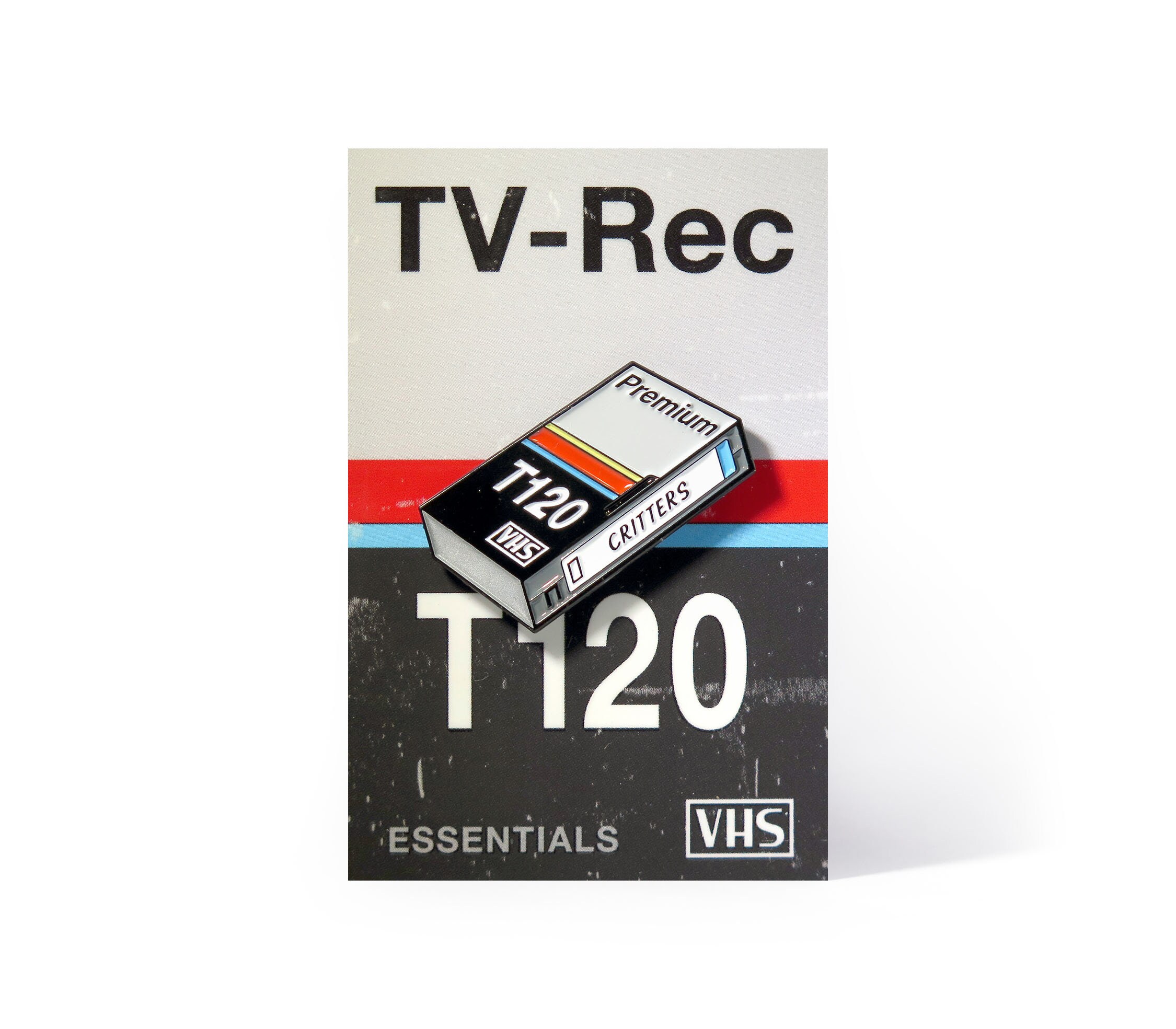Enamel Pin - TV-REC VHS Critters - Etsy