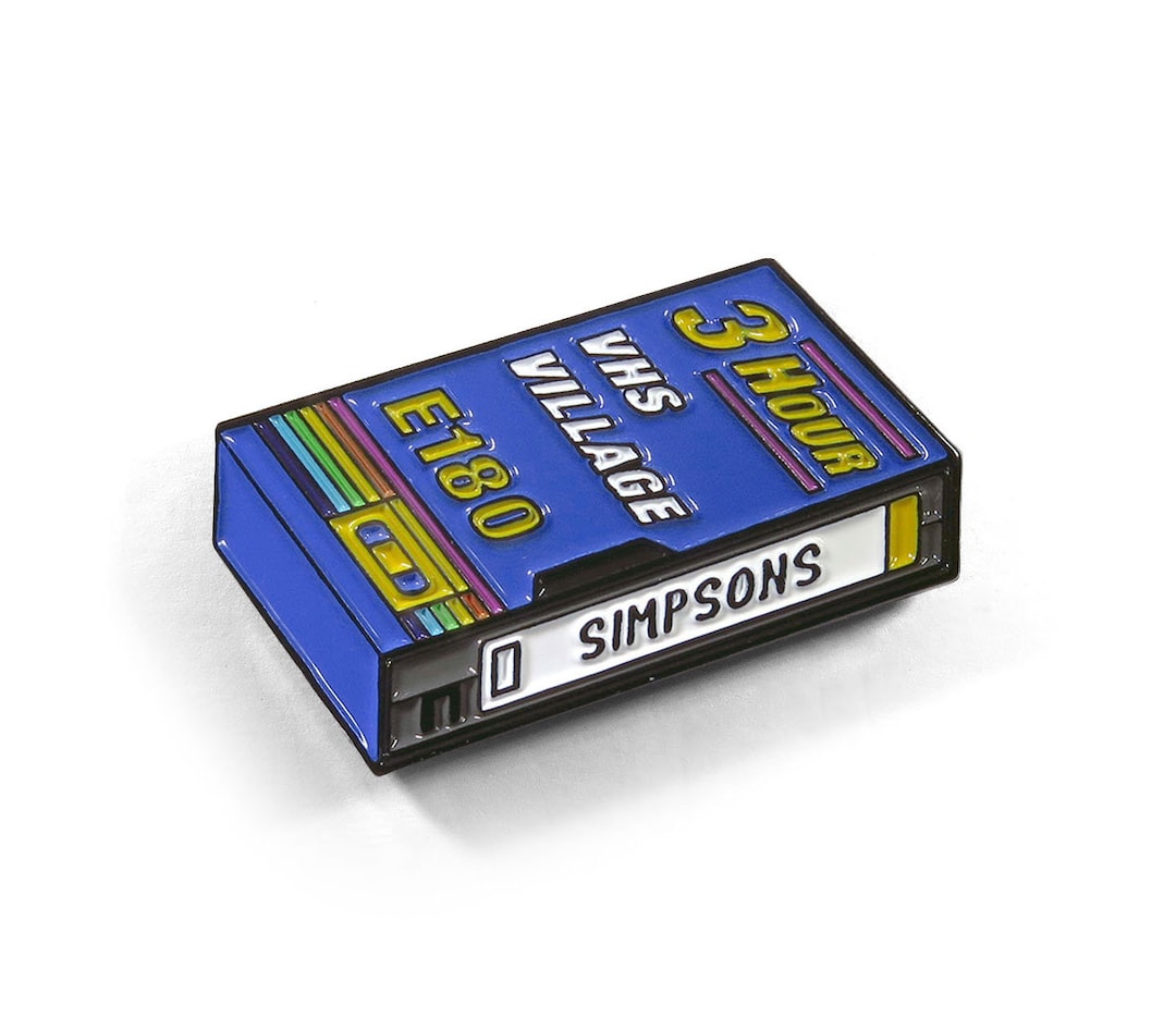 Enamel Pin TV-REC VHS Simpsons - Etsy