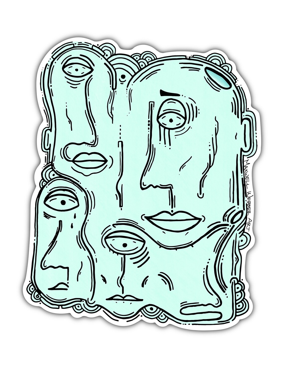 Stickers || Minimalist Line Art Sticker || Waterproof Sticker || Vinyl ...