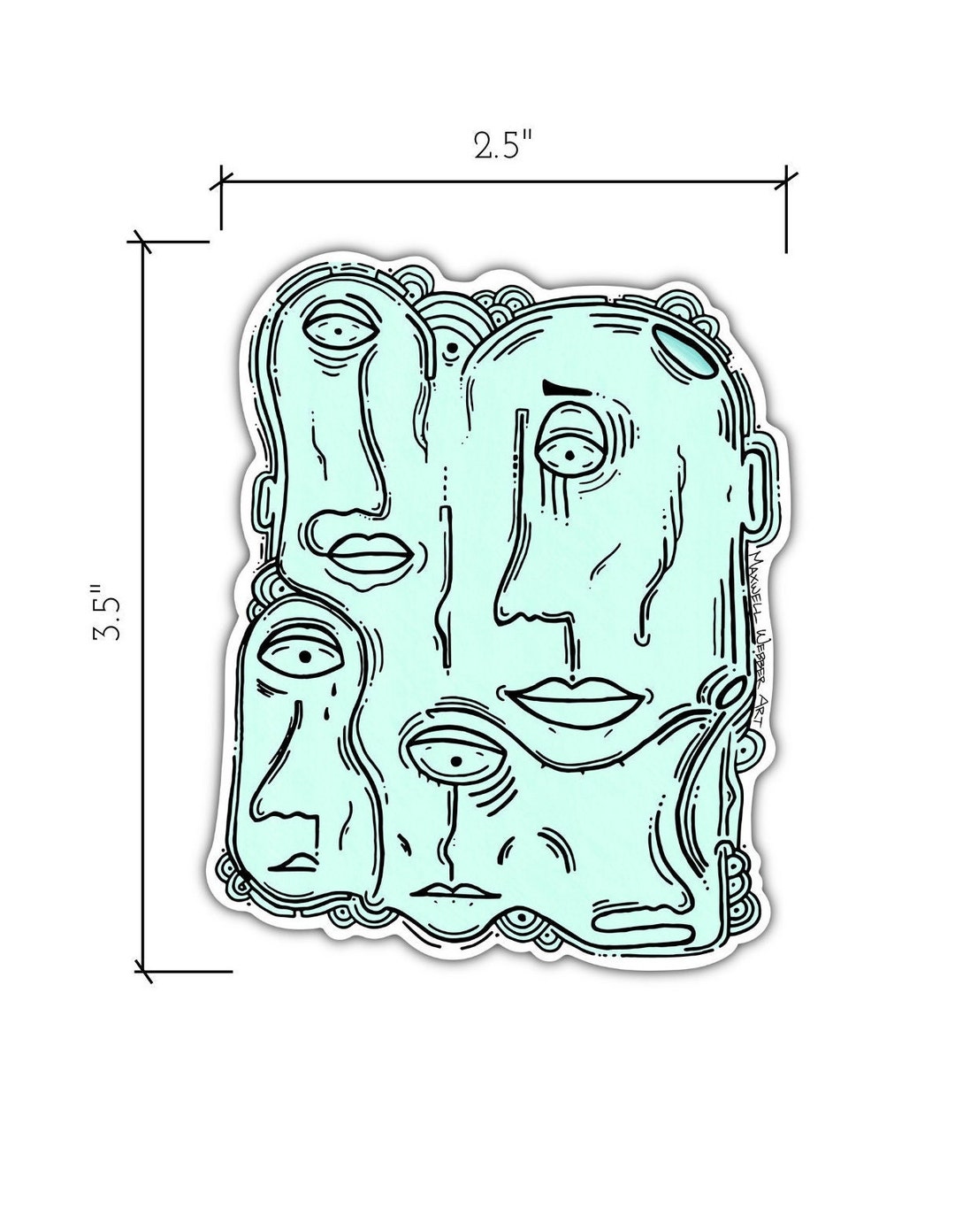 Stickers || Minimalist Line Art Sticker || Waterproof Sticker || Vinyl ...