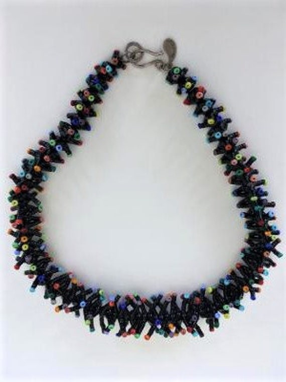 Nirit Dekel Lampwork Glass ballerina Necklace - Etsy