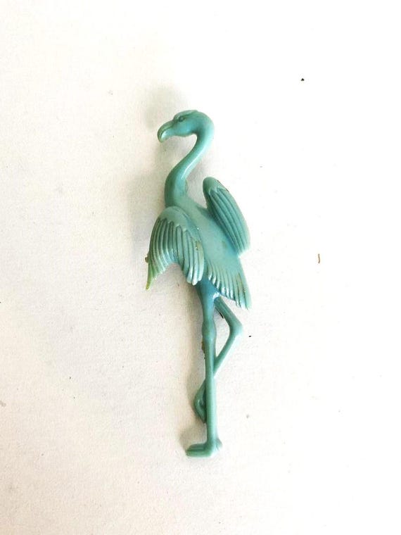 1950s LISNER Flamingo Collection White Lucite Bracele… - Gem