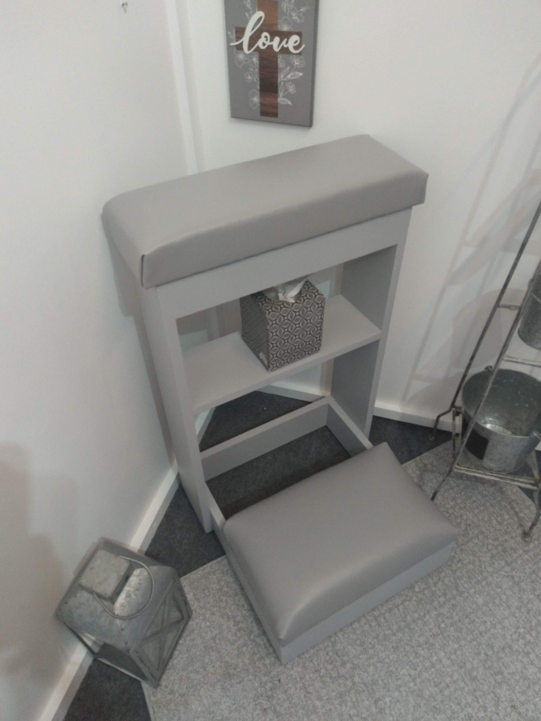 Padded Prayer Altar; Prayer Bench or Prayer Kneeler; Handmade for You a ...