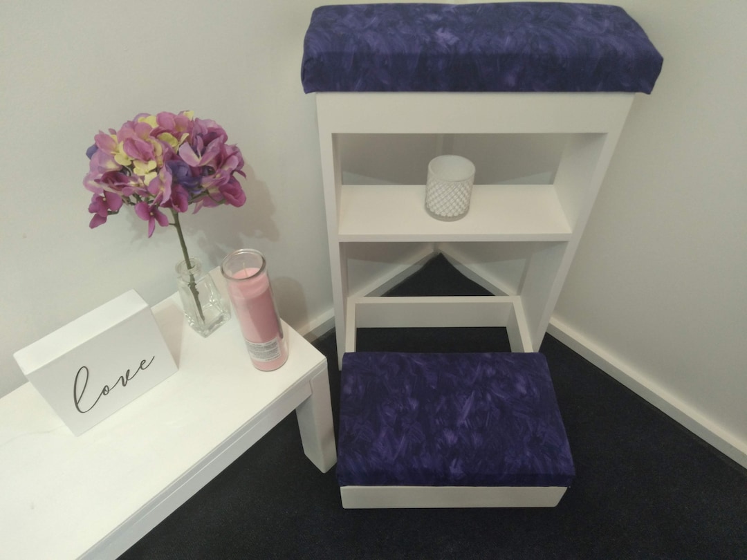 Padded Prayer Altar; Prayer Bench or Prayer Kneeler for Home or Office ...
