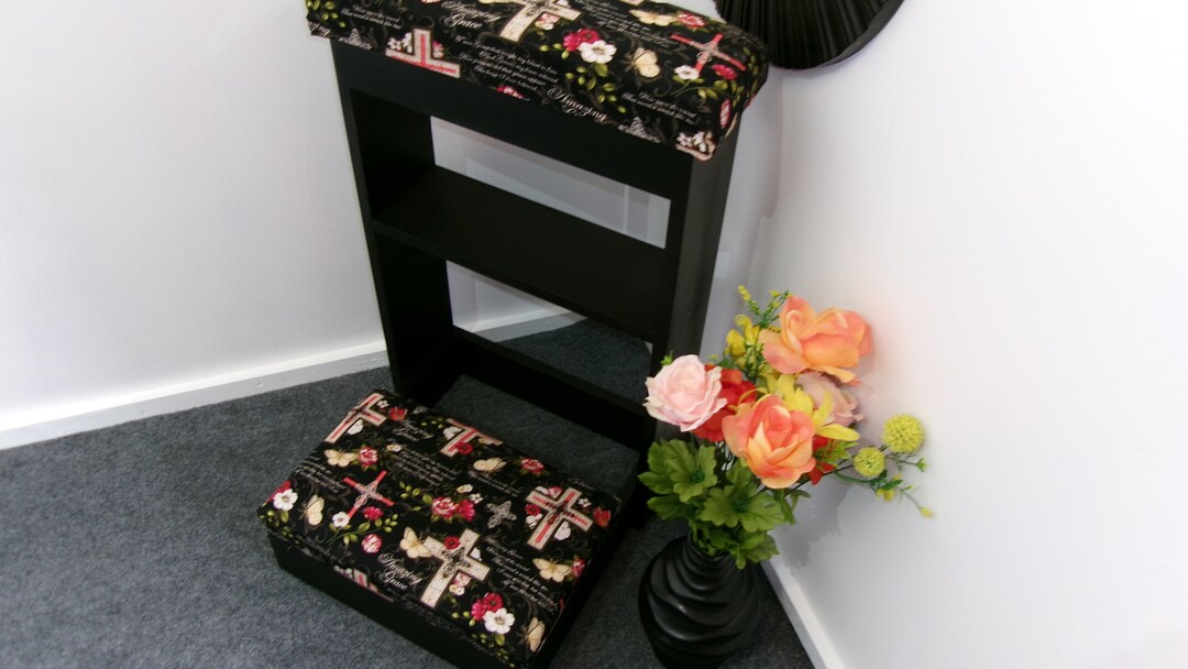 Padded Prayer Altar; Prayer Bench or Prayer Kneeler; Handmade for You a ...