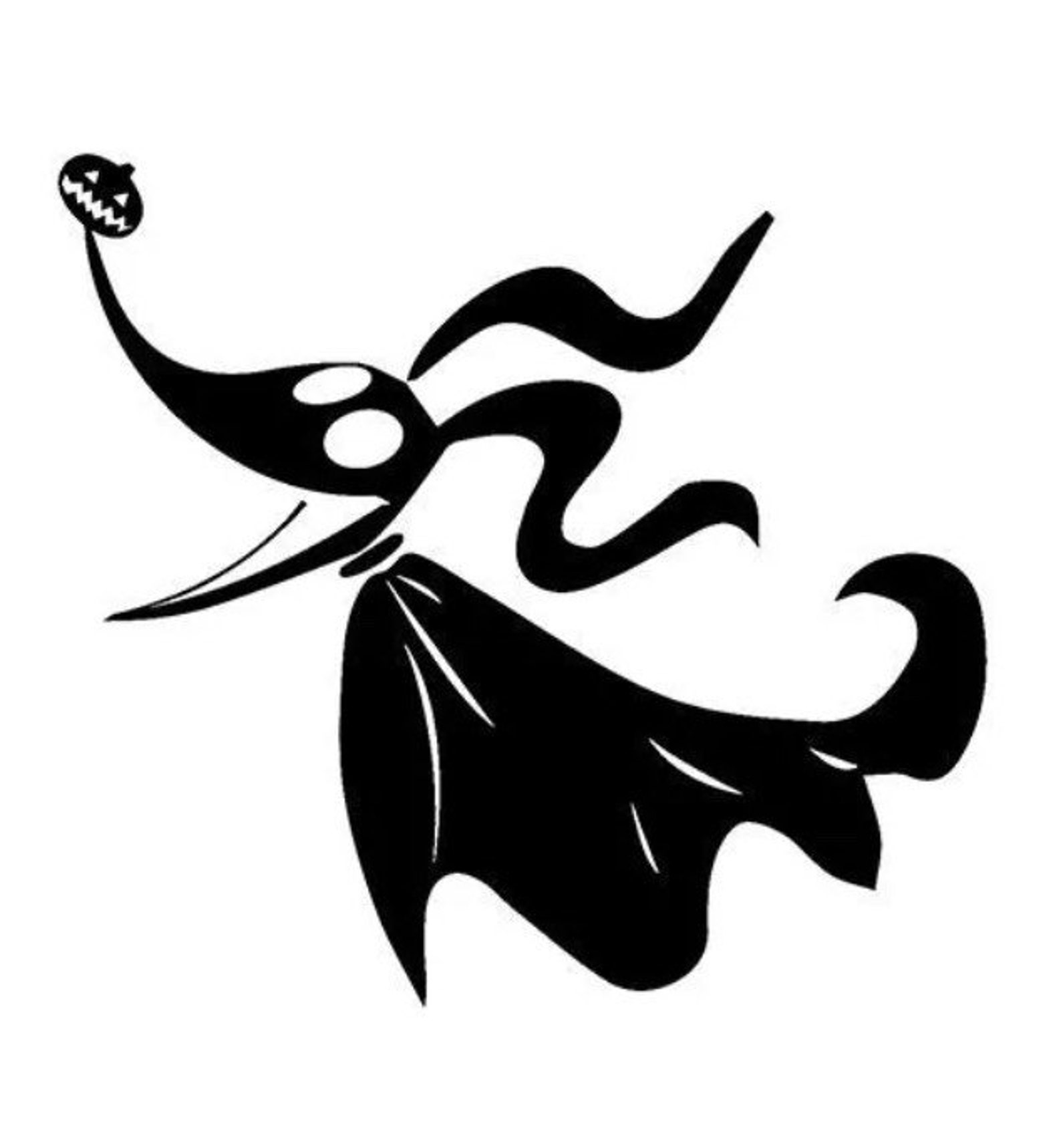 Nightmare Before Christmas Inspired Zero Wall Window Vinyl | Etsy