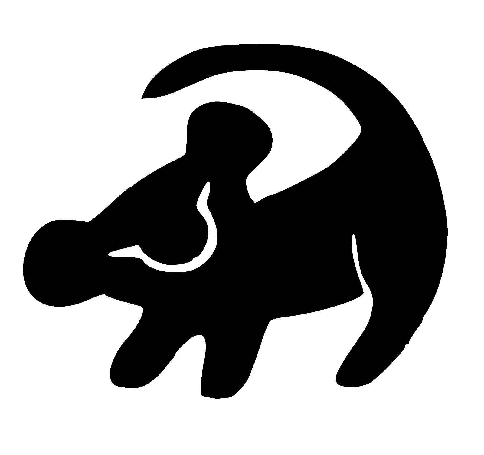 Simba Tree Silhouette