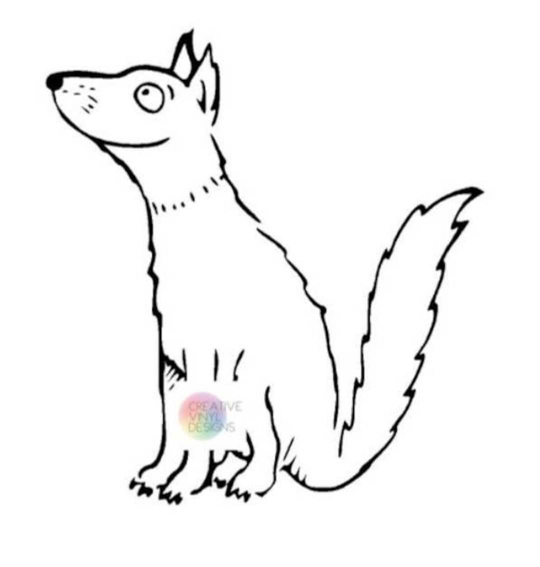 Gruffalo Fox Outline Vinyl Wall Sticker Decal - Etsy UK