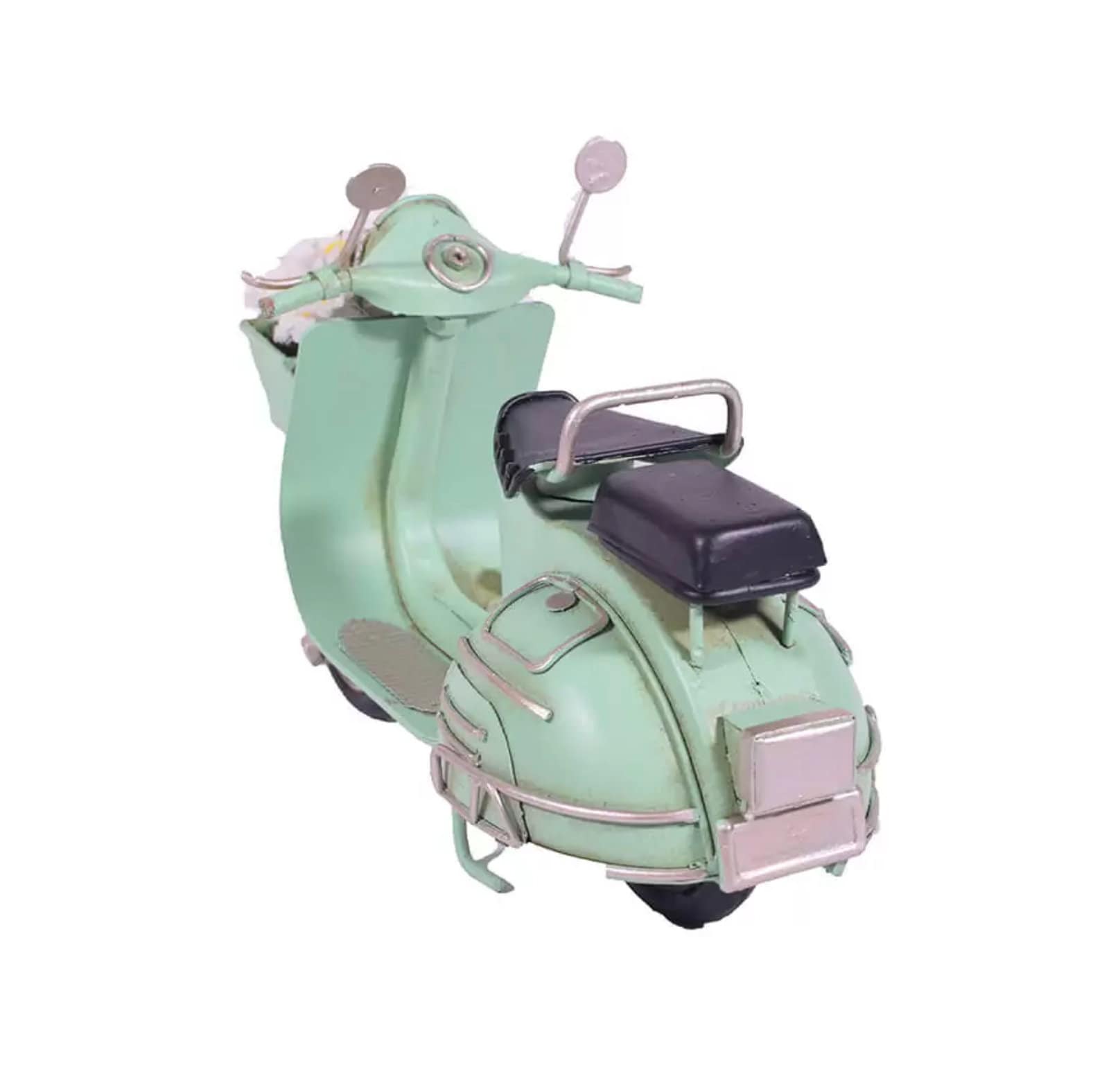 TEAL VESPA With Basket Ornament / Scooter Metal Model With - Etsy