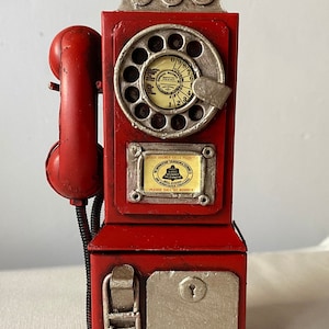 ROTARY PAYPHONE DECORATION /vintage Metal Design Replica / Decorative ...