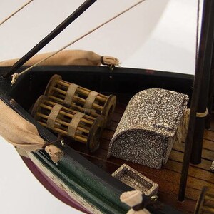 BOAT With AGING TECHNIQUE / Wooden Miniature Boat / Vintage Art ...
