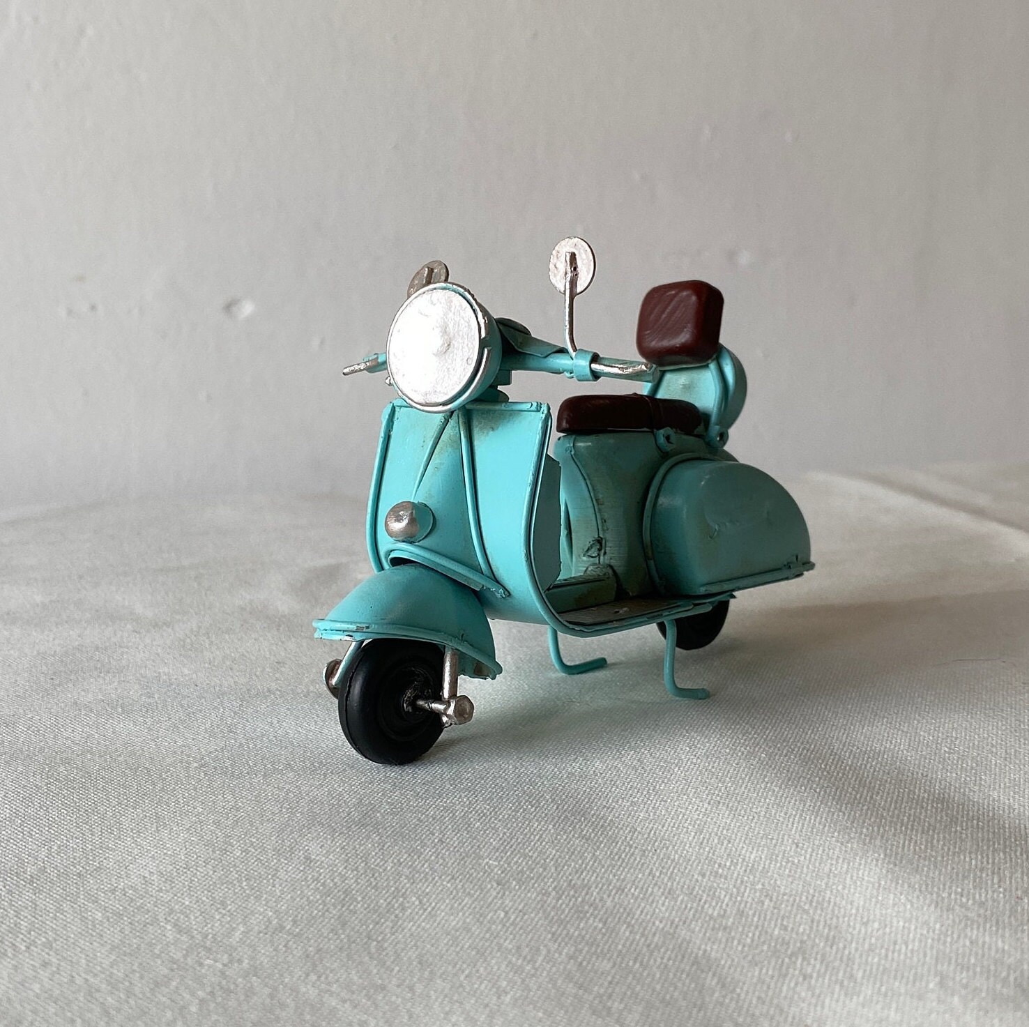 LIGHT BLUE VESPA Decoration / Scooter Metal Model / Old Vespa Model / Vintage Metal Toy ...