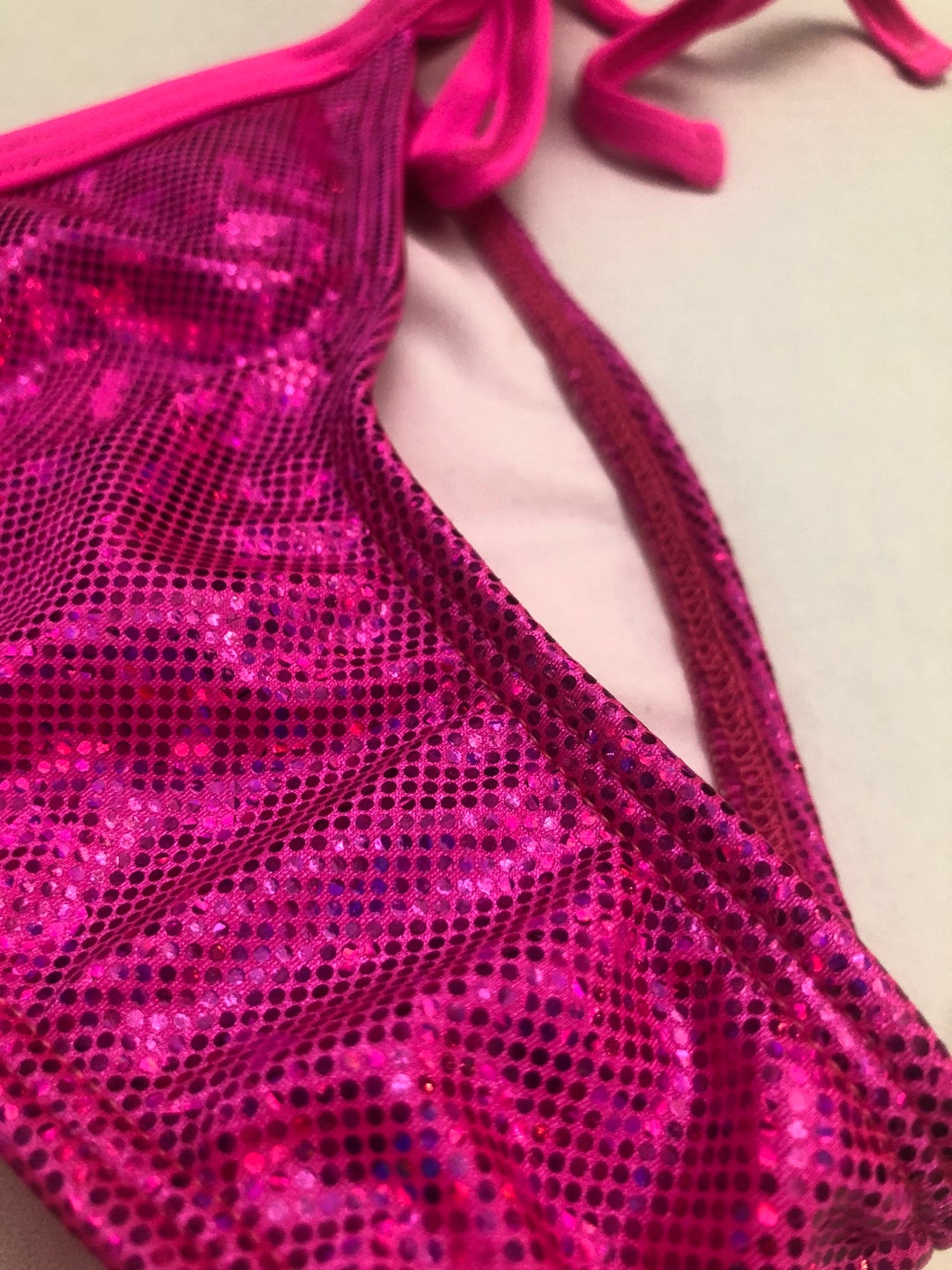 Pink Coachella ‘kini Bottoms - Etsy