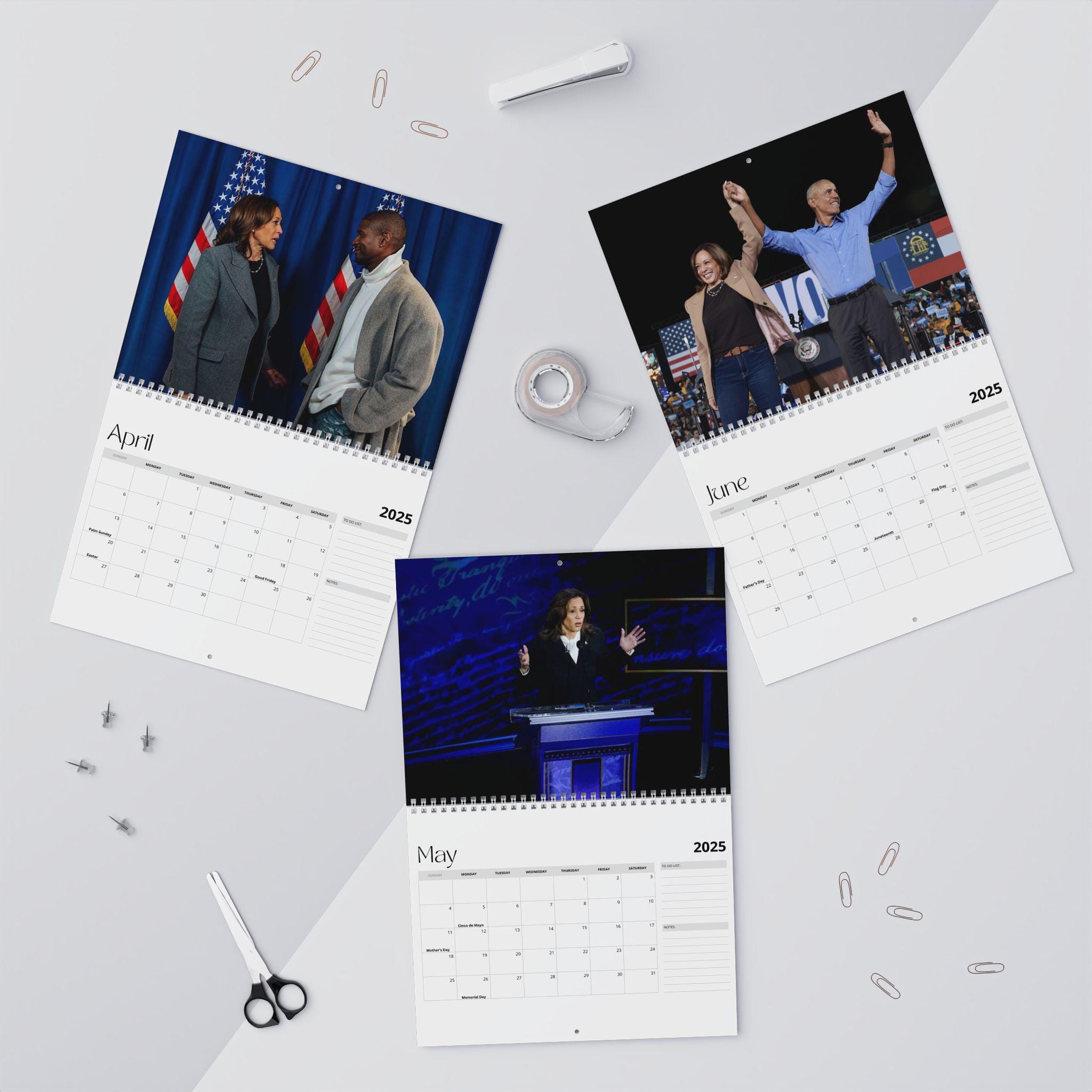 Kamala Harris Presidential Campaign Wall Calendar for 2025 *no Quotes ...