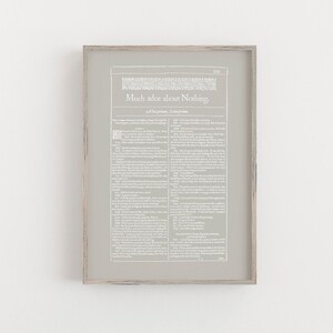 Much Ado About Nothing Shakespearean A1 A2 A3 Poster, British ...