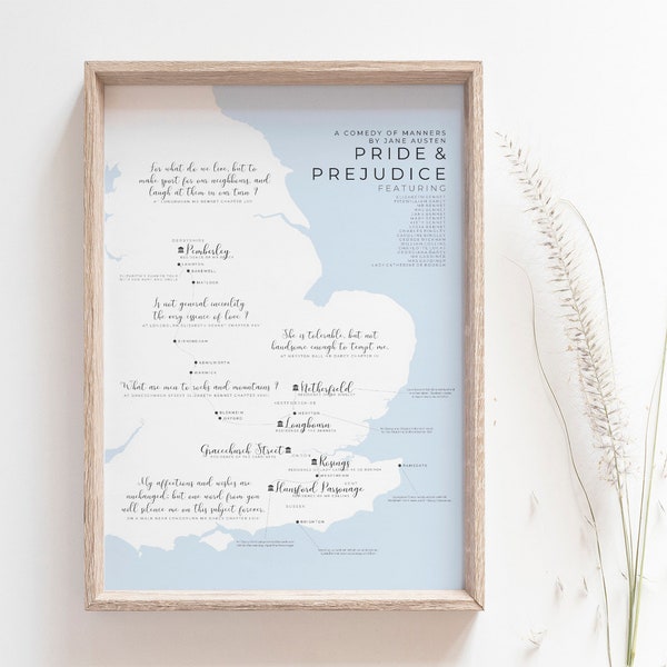 Pride and Prejudice Print - Etsy