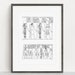 Osiris Funeral Room Print, Egyptian Tomb Wall Art, Hieroglyphs A1 A2 A3 ...