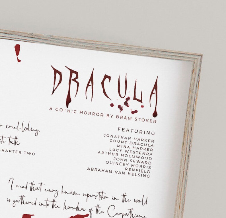 Dracula by Bram Stoker A2 A3 Print Map of the Voyage of | Etsy