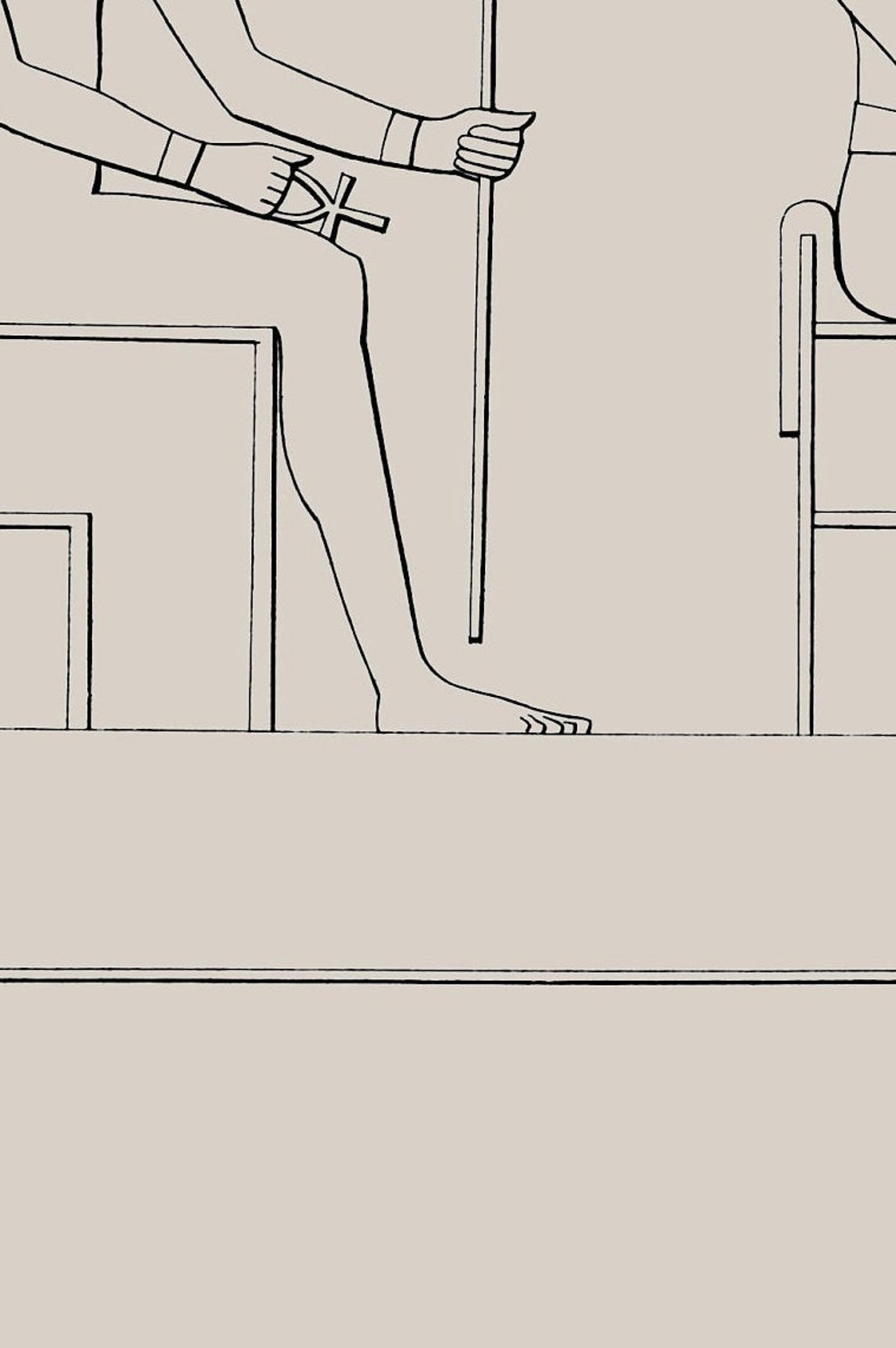 Tefnut and Thoth Ancient Egyptian Hieroglyphics Art Print - Etsy