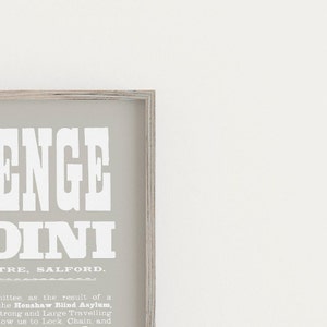 Harry Houdini Escapologist Magician Poster, Magic Art Print, Historical ...