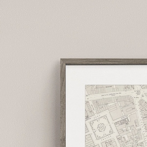 Seven Dials London Vintage Street Map, Cartography Fine Art Print, Soho ...