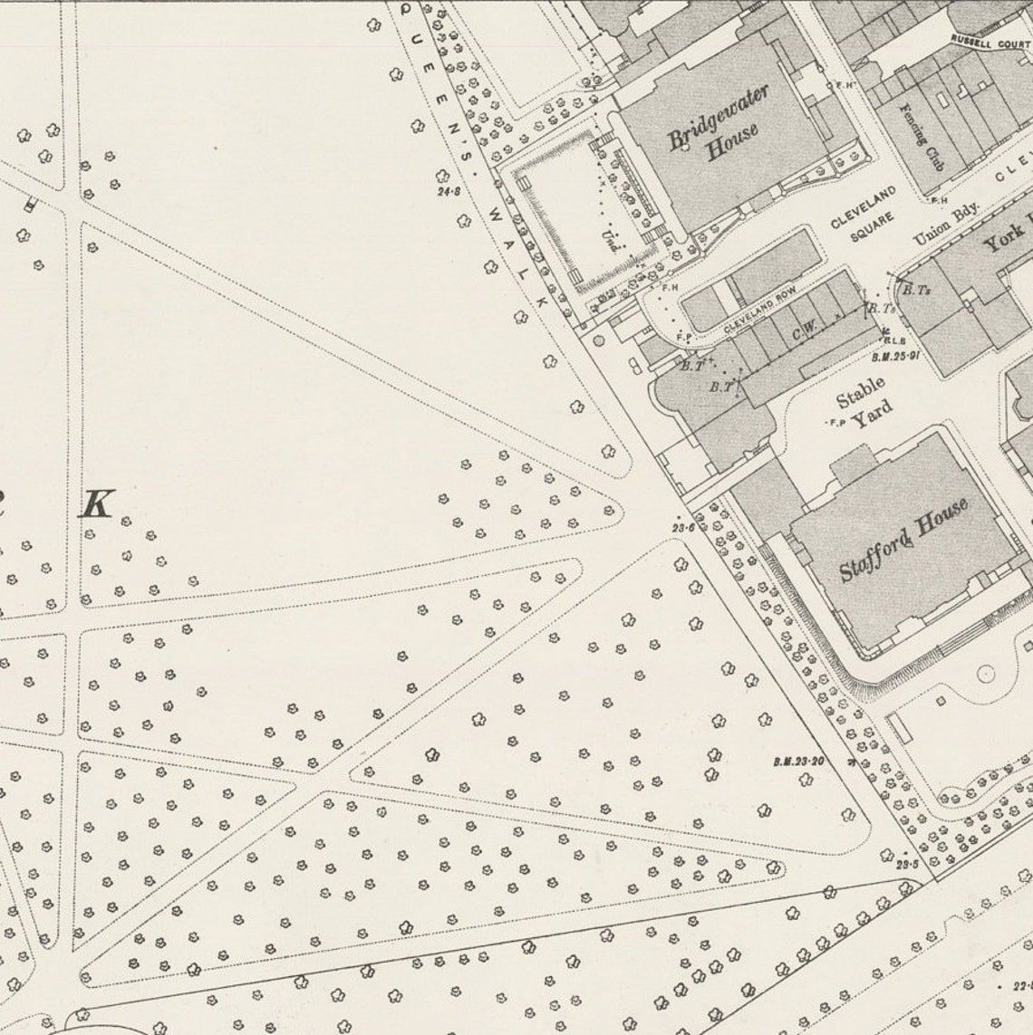 Buckingham Palace London Vintage Street Map Poster Map Print - Etsy