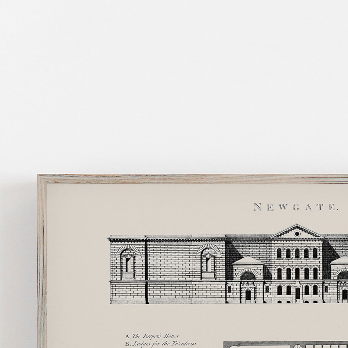 Newgate Prison London Vintage Floor Plan Fine Art Print - Etsy
