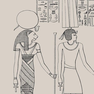 Ancient Egyptian Hieroglyphics A1 A2 A3 Art Print, Hieroglyphs Egypt ...