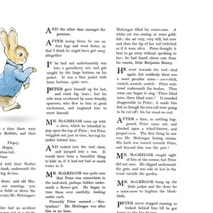 Peter Rabbit Nursery Print, Nursery Wall Art Decor, Christening Gift ...