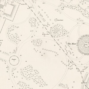 Crystal Palace Vintage Map Print, Victorian Exhibition Map, FA Cup ...