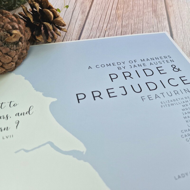 Pride and Prejudice Print - Etsy