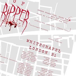 Poster of Jack the Ripper Ripperology Gift Whitechapel Murders Serial ...