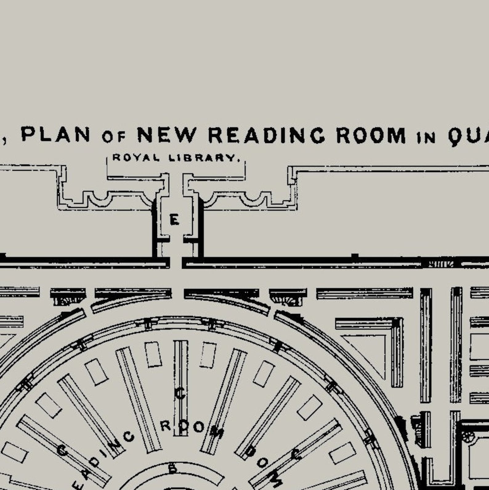 A4 Reading Room Floor Plan at British Museum Quirky Wall Art - Etsy UK